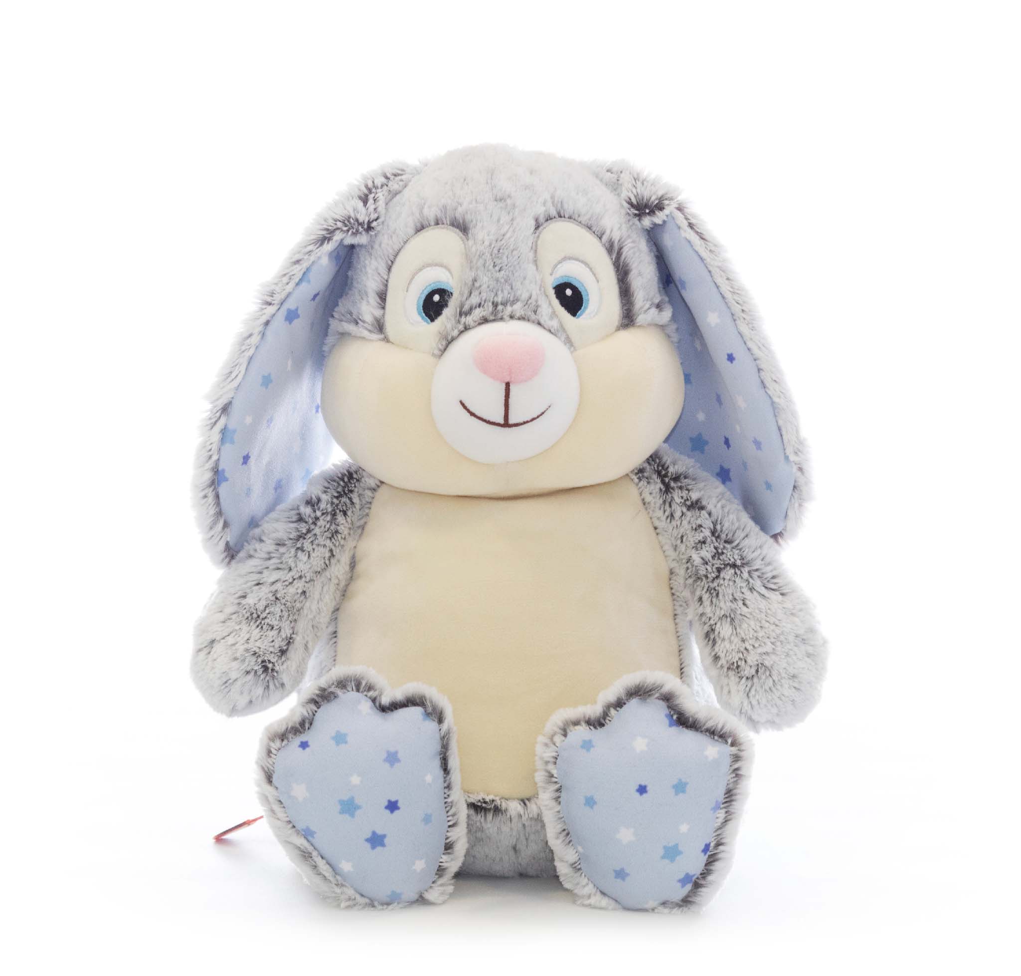 Cubbies - Grey/Blue Bunny – Grace's Loft